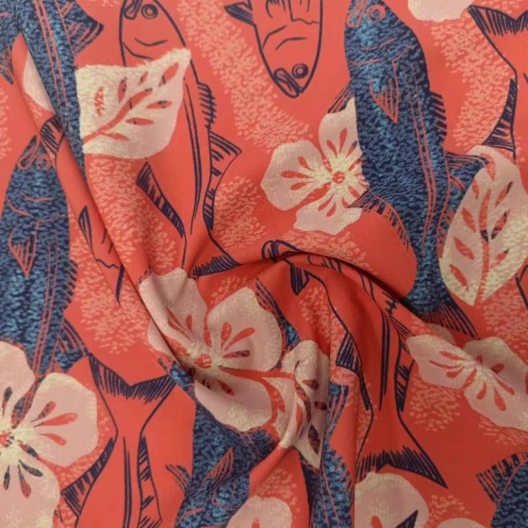 100D TR Stretch Twill Printed Fabric for T-shirt & Shirts-Kangman ...