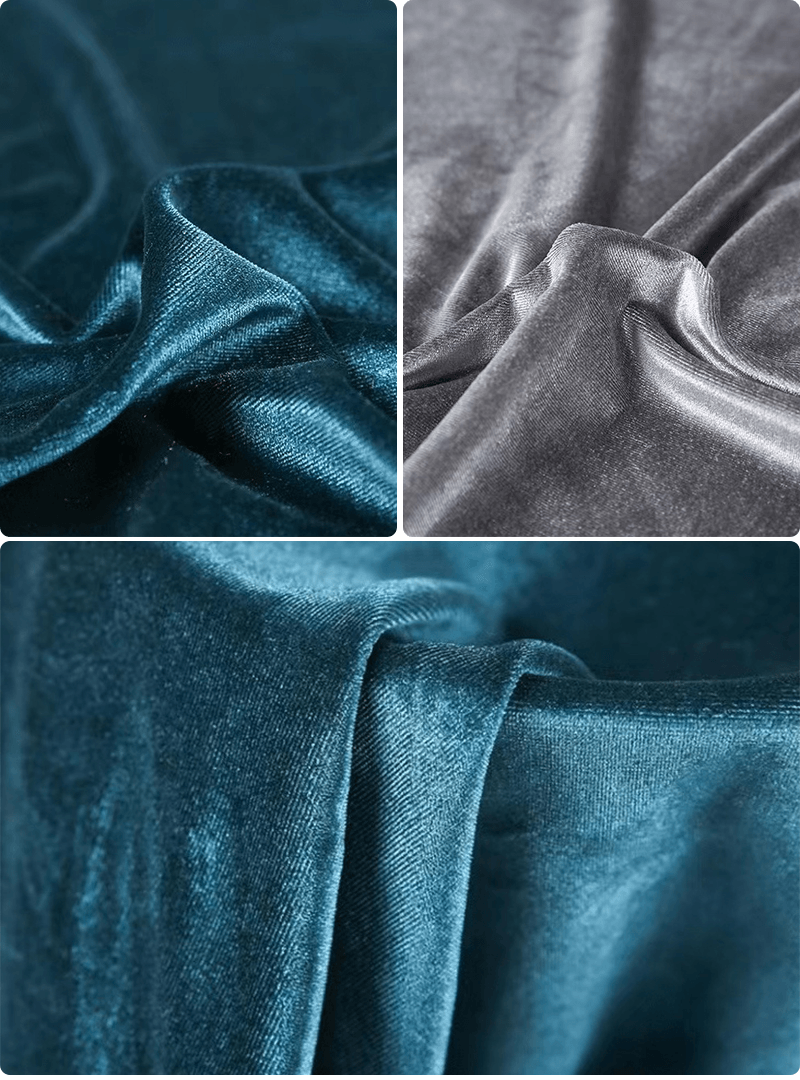 Polyester Spandex Golden Velvet Pleuche Fabric for Dress Shirt Home ...