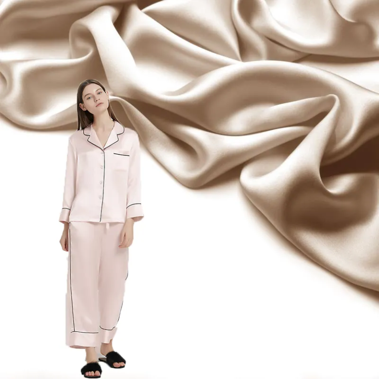 Natural Silk Cotton Satin Fabric For Clothing–Hangzhou Kangman Textile ...