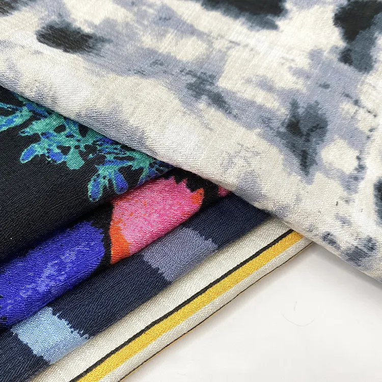 30% Silk 70% Linen Jacquard Print Fabric–Hangzhou Kangman Textile Co., Ltd.