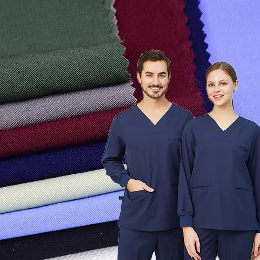 Anti-wrinkle Anti-pilling Scrub Uniforms Fabric–Hangzhou Kangman ...