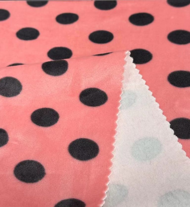 Single-sided Polyester Spandex Polka Dot Fabric–Hangzhou Kangman ...